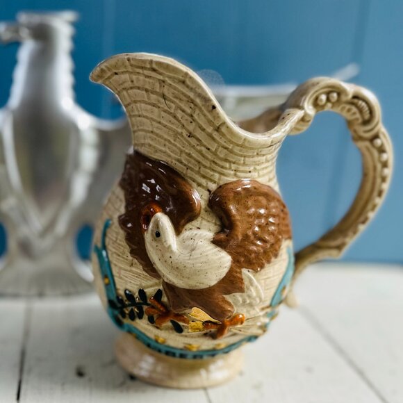 Vintage | Dining | Vintage 7s Eagle Pitcher Liberty Bell Pitcher ...